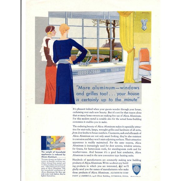 Alcoa Aluminum | Wall Decor | 932 Print Ad Alcoa Aluminum Windows ...